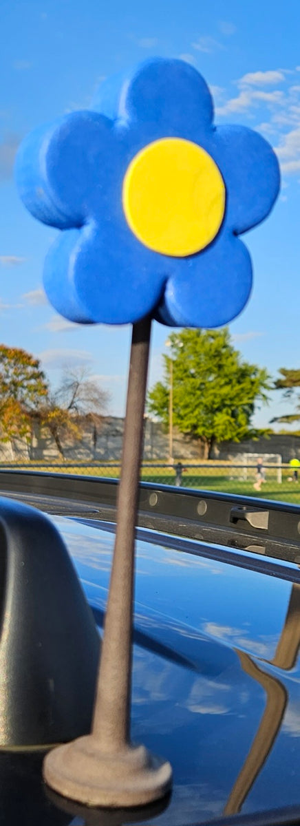 *Vintage* 2005 Rare Super Size Blue DAISY Antenna Balls / Dangler / Da ...