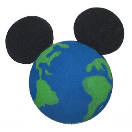 Disney Mickey Mouse Earth Globe Car Antenna Topper / Dashboard Bobble ...